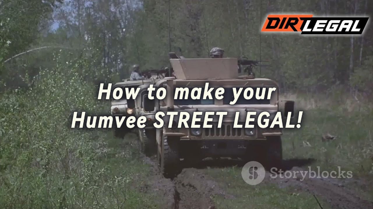 How to make your Humvee STREET LEGAL - YouTube