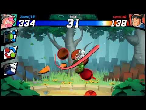 Fruit Ninja Fight/broke the game - YouTube