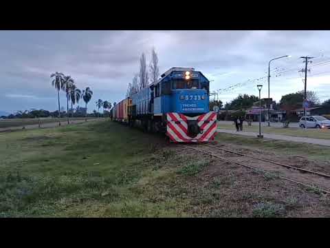 Tren 5004/9735+9791 por Bella Vista. Tucumán 💪🚂