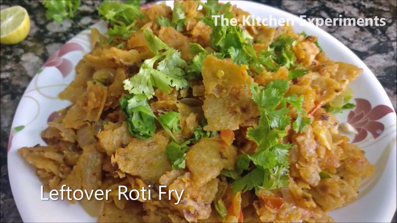 Roti fry | Leftover Masala Chapati| बची हुई रोटी का स्वादिष्ट और आसन ...