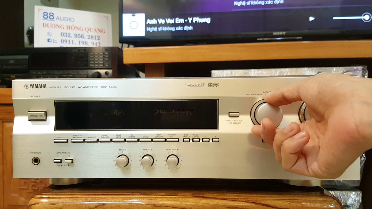 15-8 •(ĐÃ BÁN)Amply kiêm giải mã Yamaha DSP-A595 - YouTube