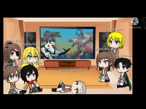 Aot react to Jaegers vs Mechagodzilla Pivot Master - YouTube