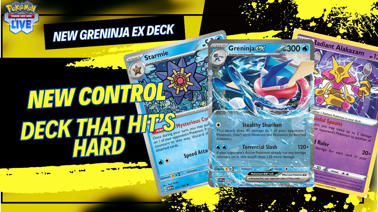 New Greninja EX Deck Amazing Combo With 151 Starmie Pokemon TCG - YouTube