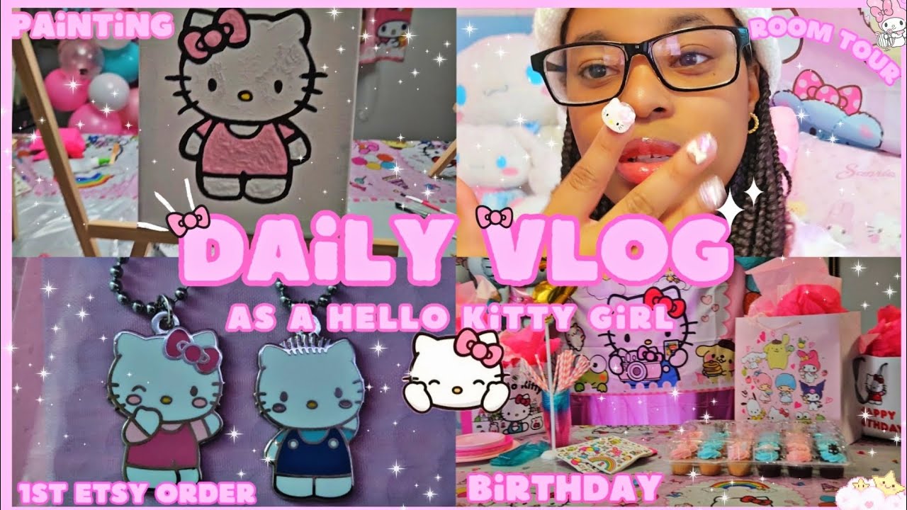 Daily Vlog as a Hello Kitty girl - YouTube