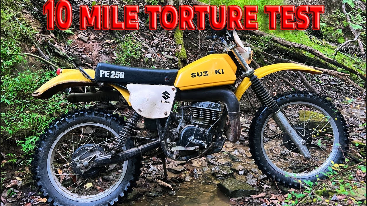 Riding the "10 Mile Torture Test" on the ‘79 Suzuki PE250. Very ...