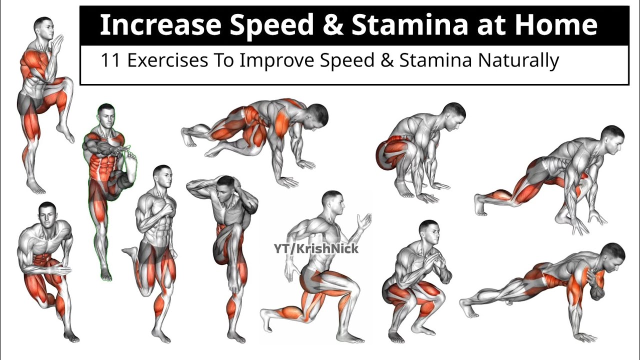 Increase Speed & Stamina at Home | 11 Exercises To Improve Speed ...