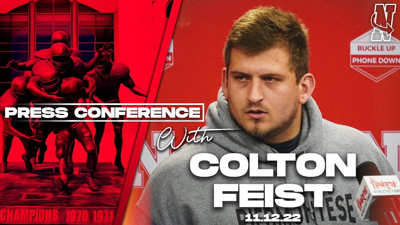 Nebraska Football: DL Colton Feist talks Michigan loss - YouTube
