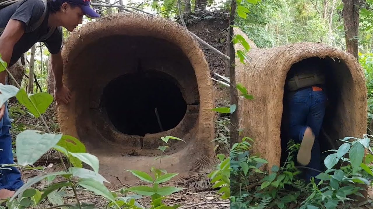 Primitive times: Underground Hut and On The Ground Hut in Rain Season ...