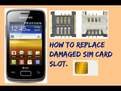 How to replace damaged sim card slot. Samsung Champ Deluxe GT-C 3312 ...