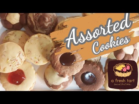 bakery style assorted cookies | easy recipe for cookies | 4 ingredients ...