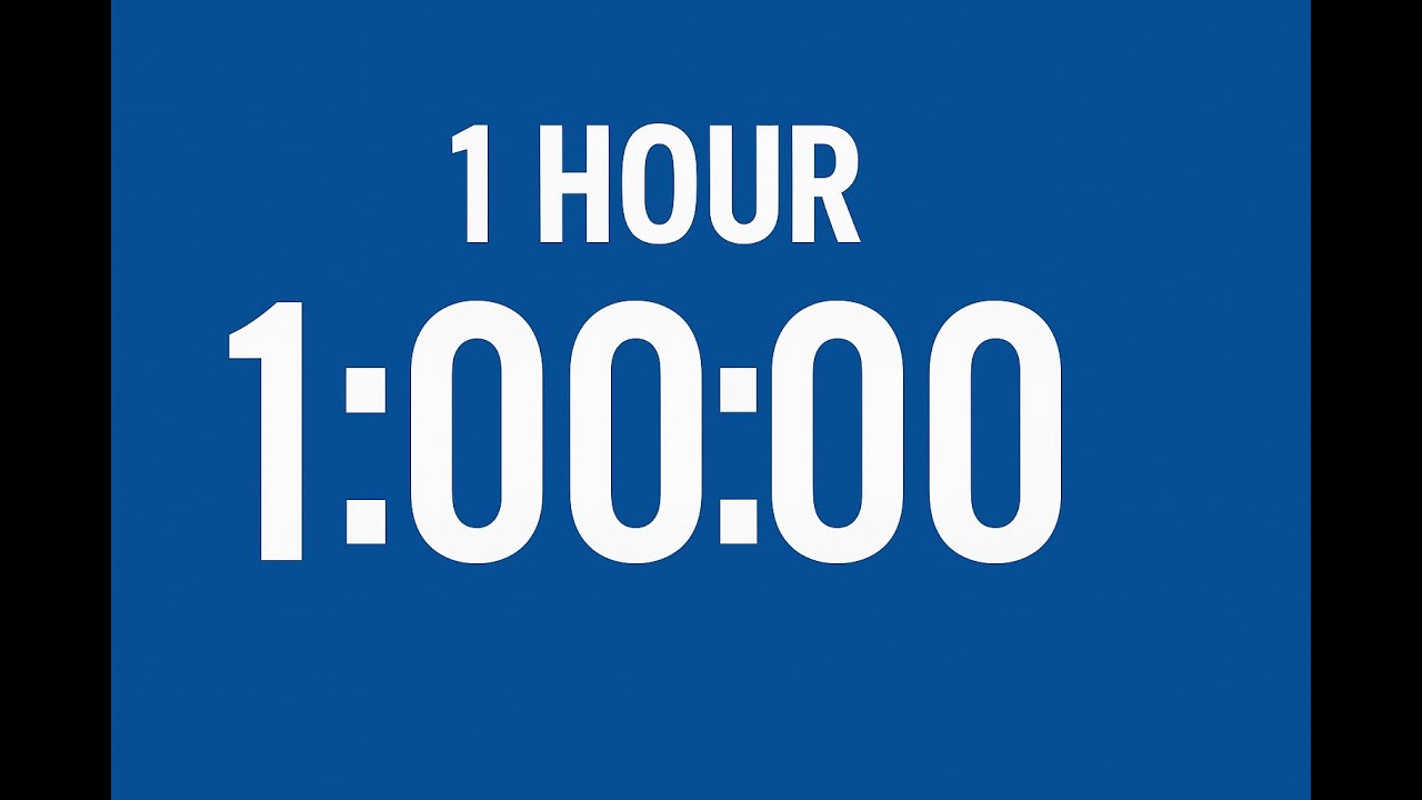 1 Hour Count Down Timer - YouTube