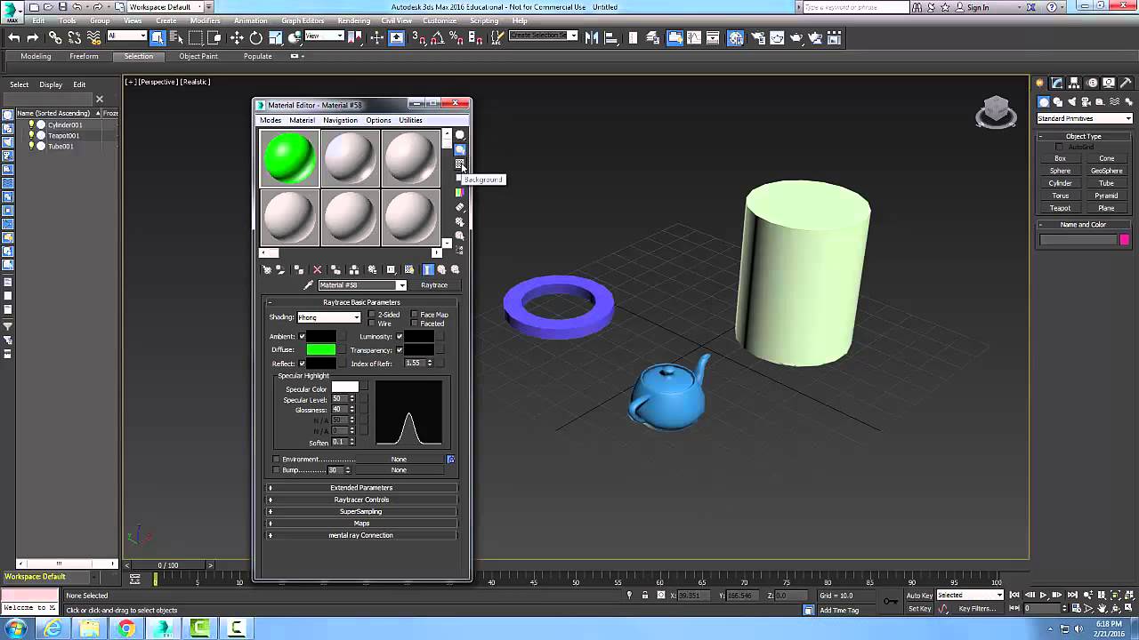 3ds Max 07-10 Background - YouTube