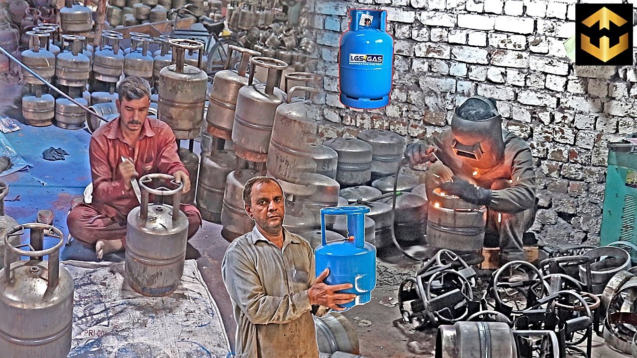 How LPG Gas Cylinder are made in Factory with Amazing Process - YouTube