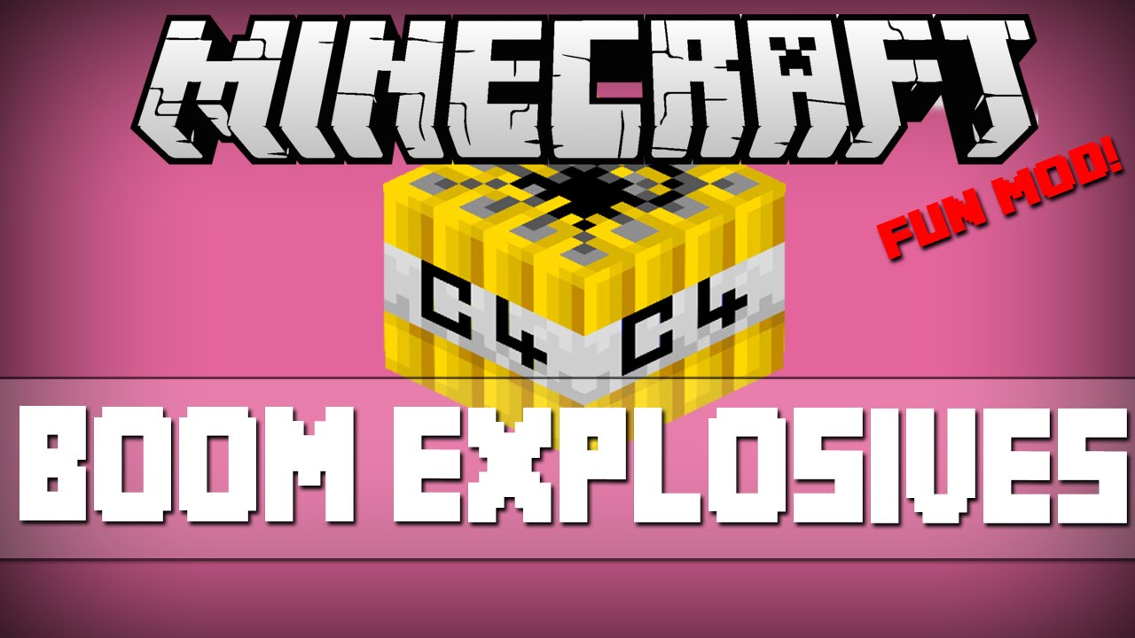Minecraft:BOOM EXPLOSIVES (BIG BOOOMS!!) Mod Showcase - YouTube