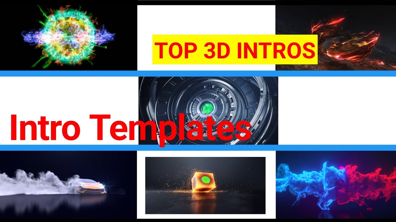 Top 3D Intros No One Clicks | Intro Templates | No Text Intro Templates ...