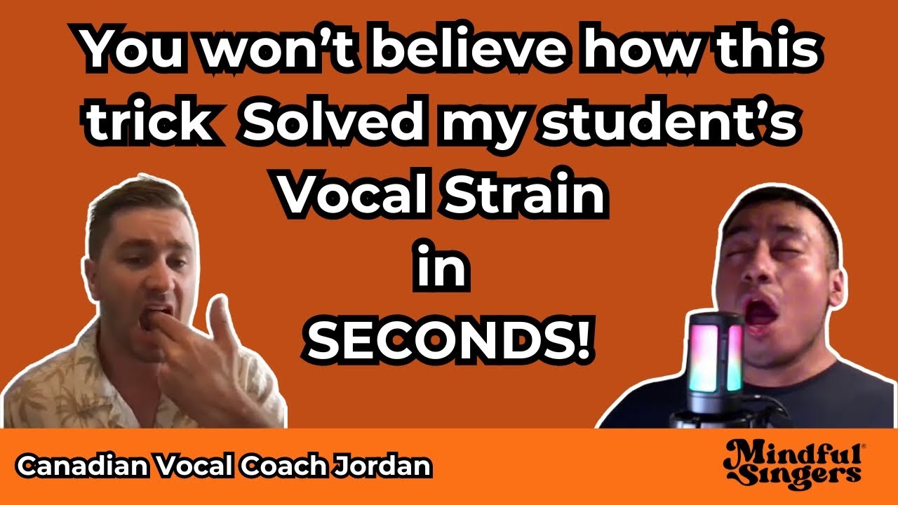 This trick Solved my Student's Vocal strain in SECONDS! # ...
