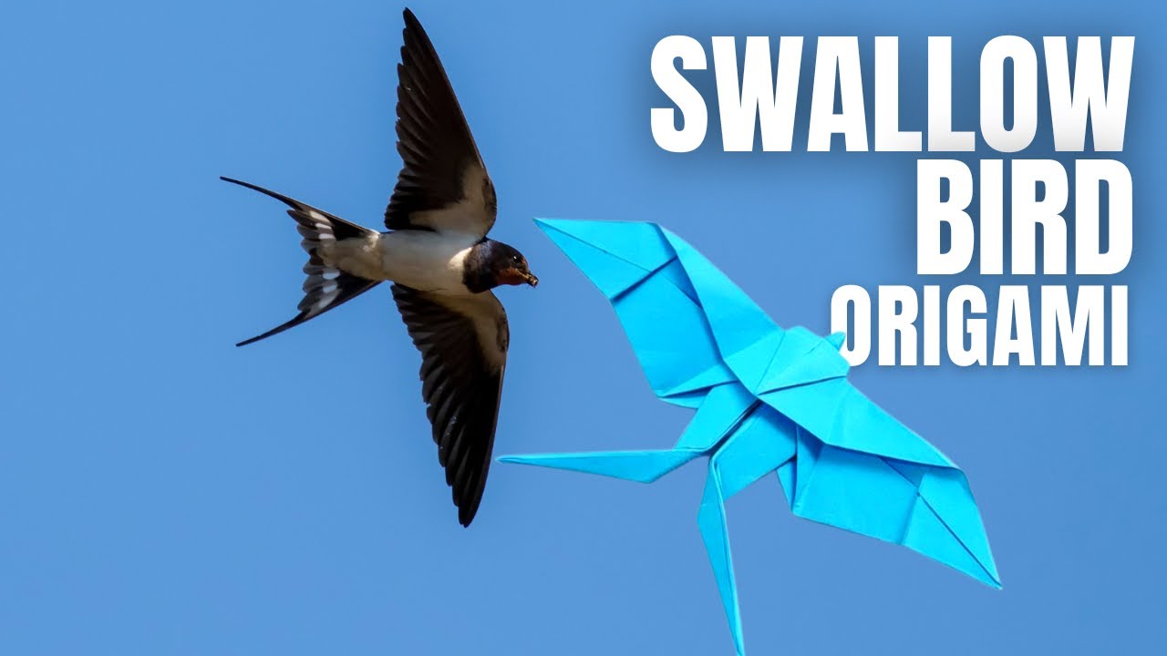 DIY Paper Swallow Bird Origami Tutorial for Beginners: Easy and Fun ...