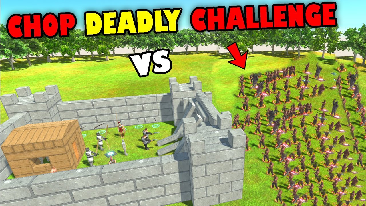 CHOP 2 MOST IMPOSSIBLE CHALLENGE in Animal Revolt Battle Simulator with ...