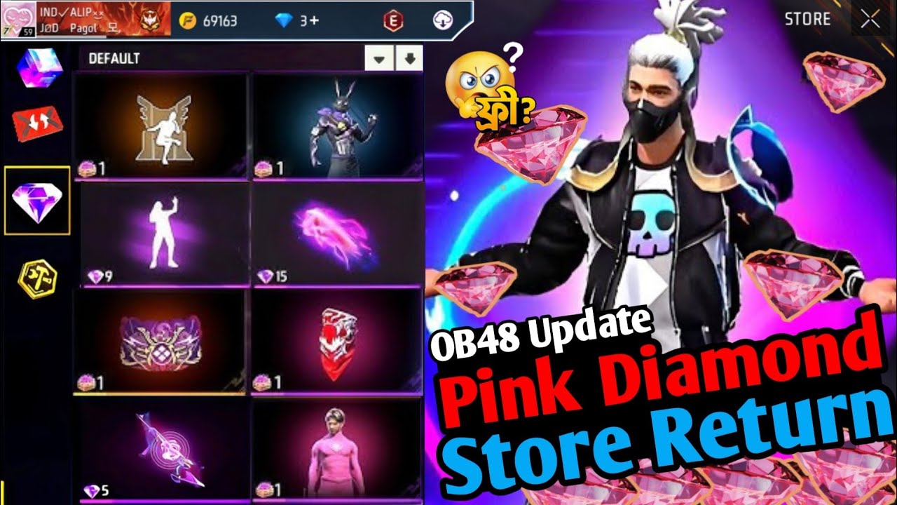 Finally Free Fire Pink Diamond Store Return আসছে😱😱Confirm Update | Pink ...