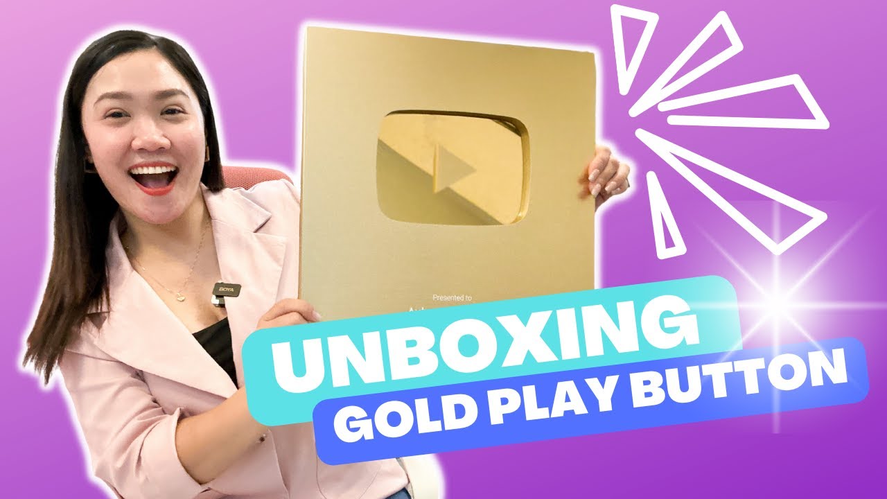 Unboxing My Youtube Gold Play Button | Happy 1M Subscribers! | Aubrey ...