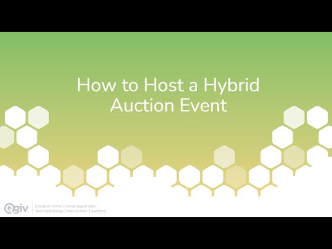 How to Host a Hybrid Auction Event - YouTube