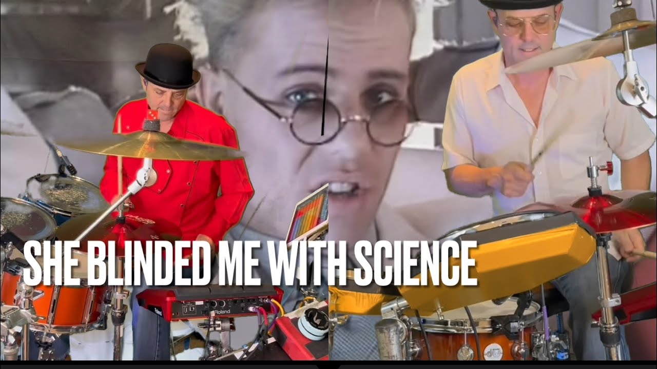 She blinded me with science - 80s Thomas Dolby (80s edrum duet) - YouTube