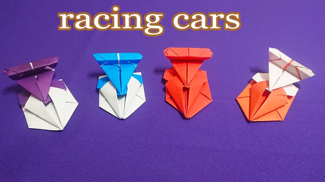 Оригами гоночная машина как сделать из бумаги /Origami race car how to ...
