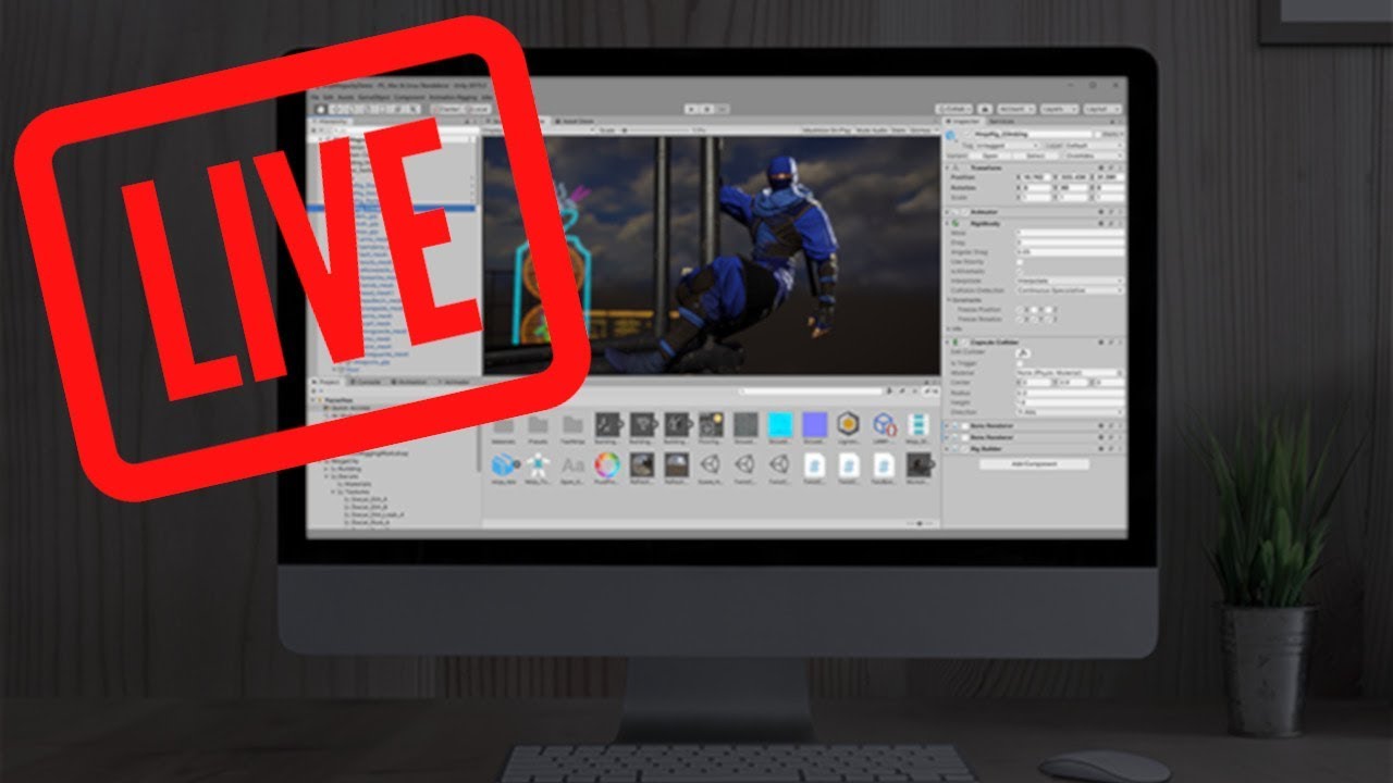 Spielentwicklung Einfaches Unity3D Spiel Coden Livestream [GameDev Game Development Deutsch ...