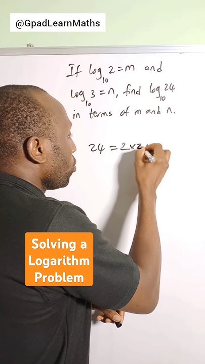 How to Solve a Logarithm Problem. #logarithm #lawsoflogarithm # ...