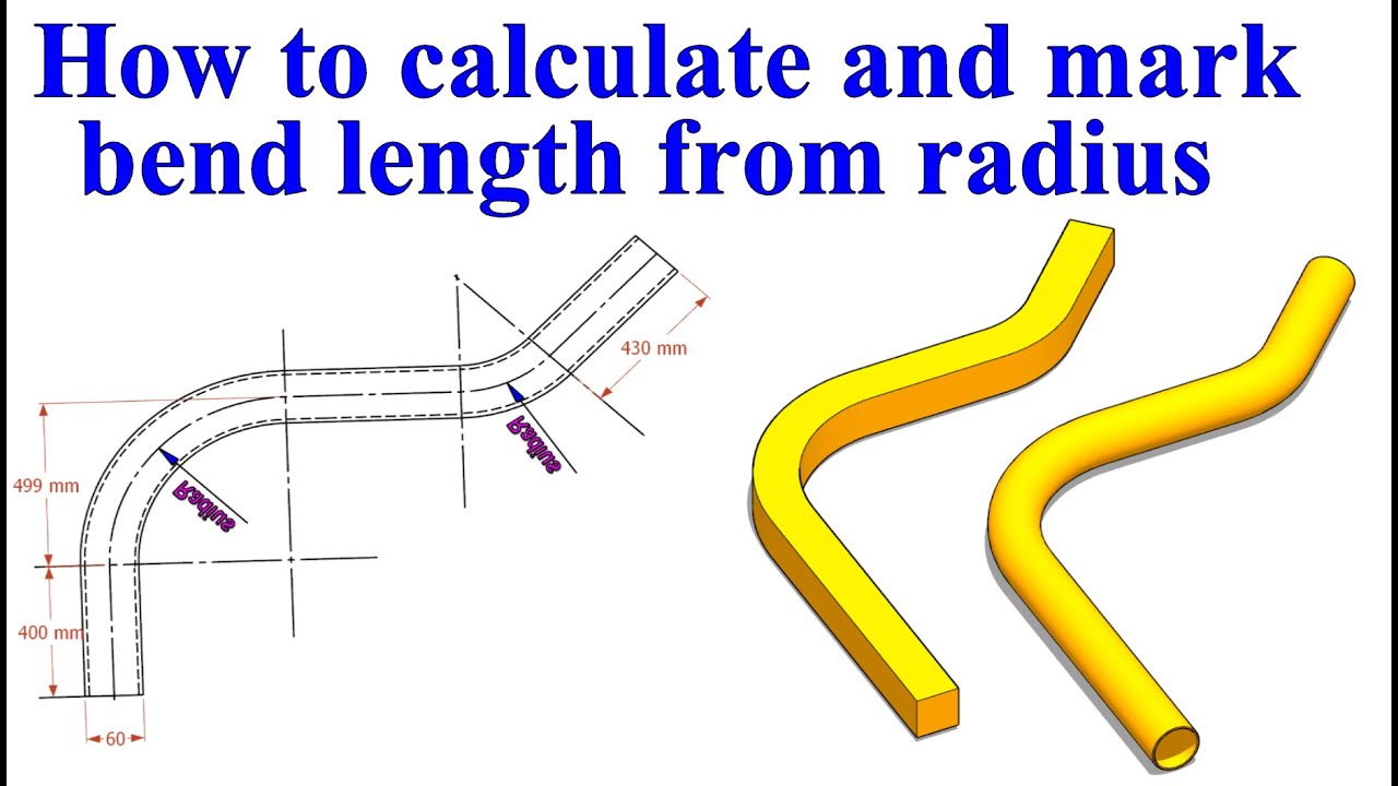 STEEL PIPE HOW TO CALCULATE AND MARK PIPE OR ROD BENDS fit up TUTORIAL ...