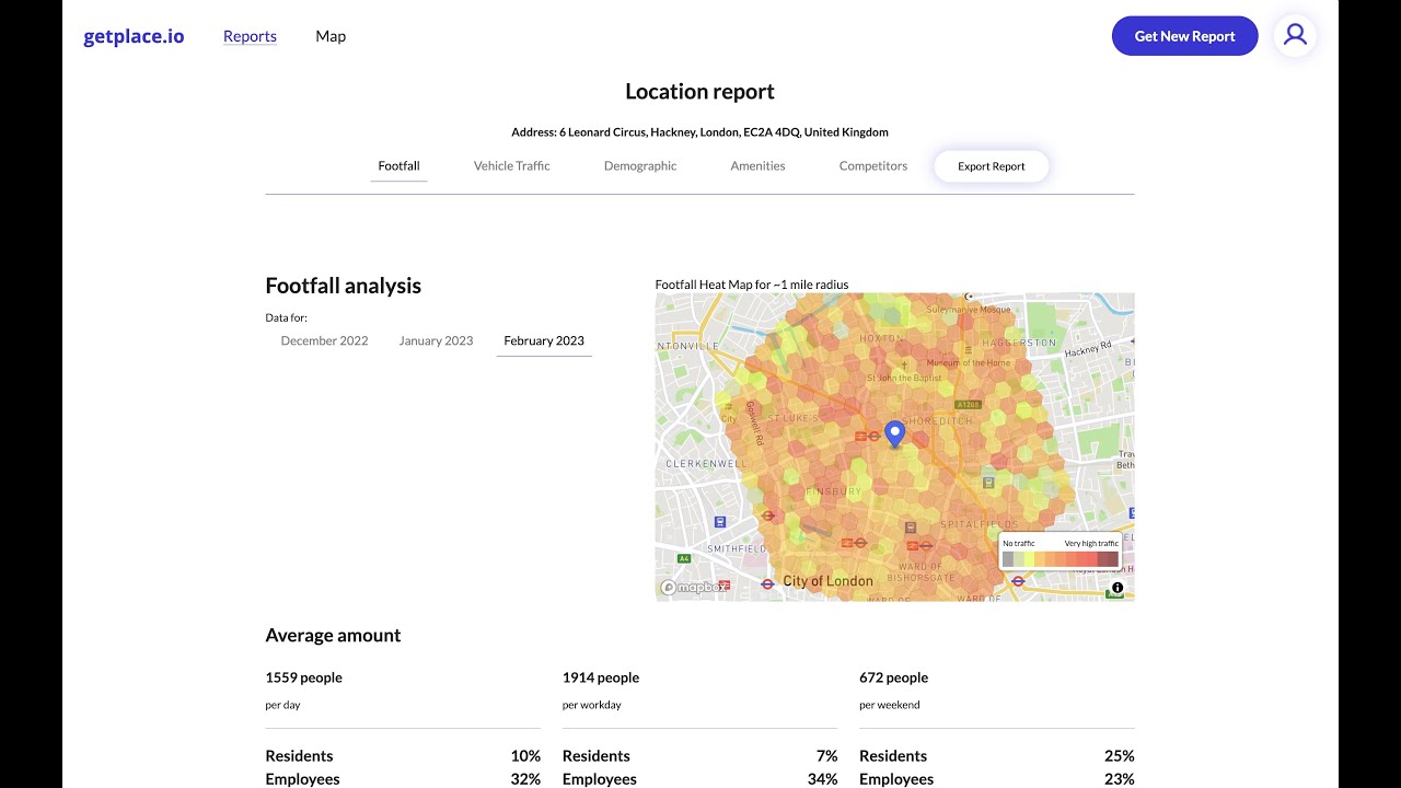 Getplace.io location report tool, v.3, April 2023 - YouTube