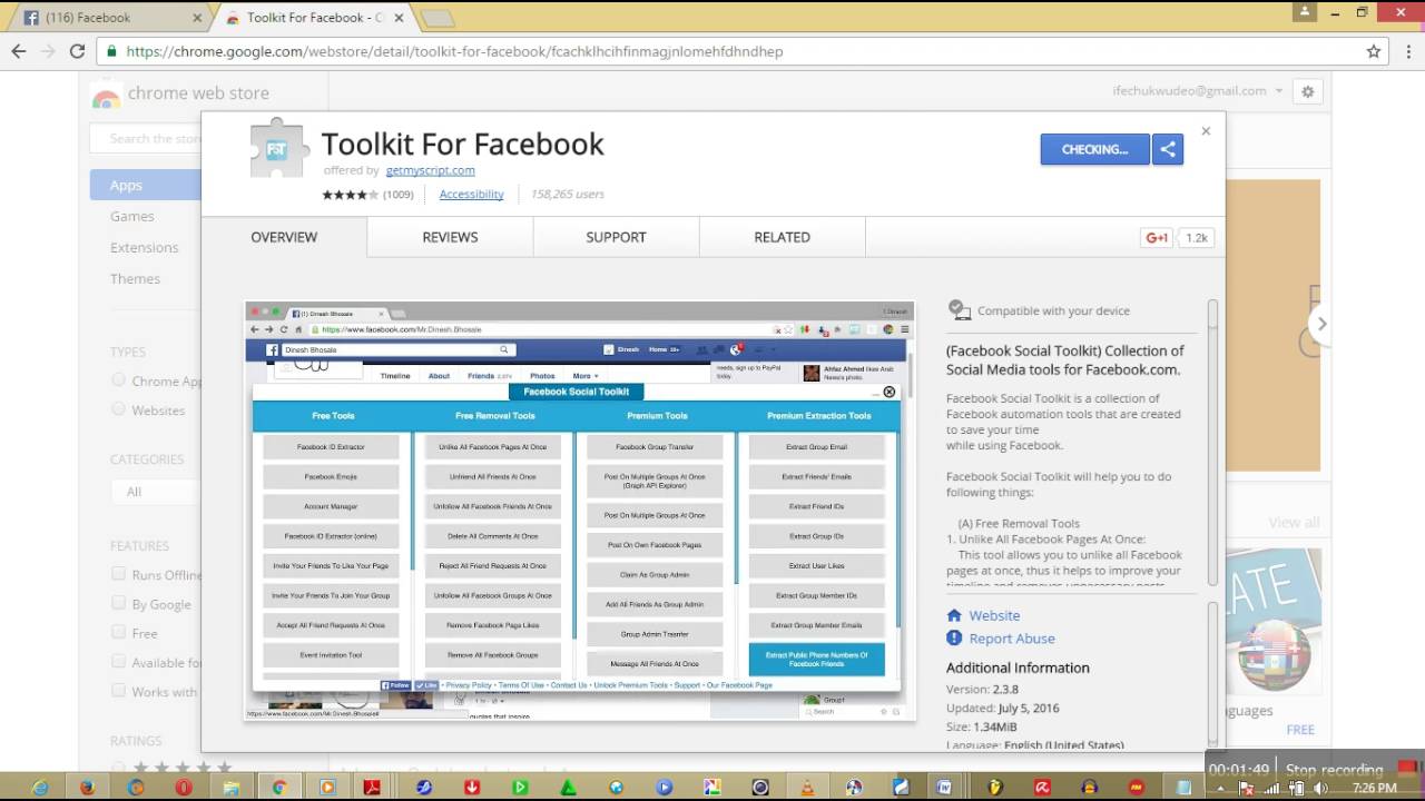 How to accept all facebook requests in one click 2016 - YouTube