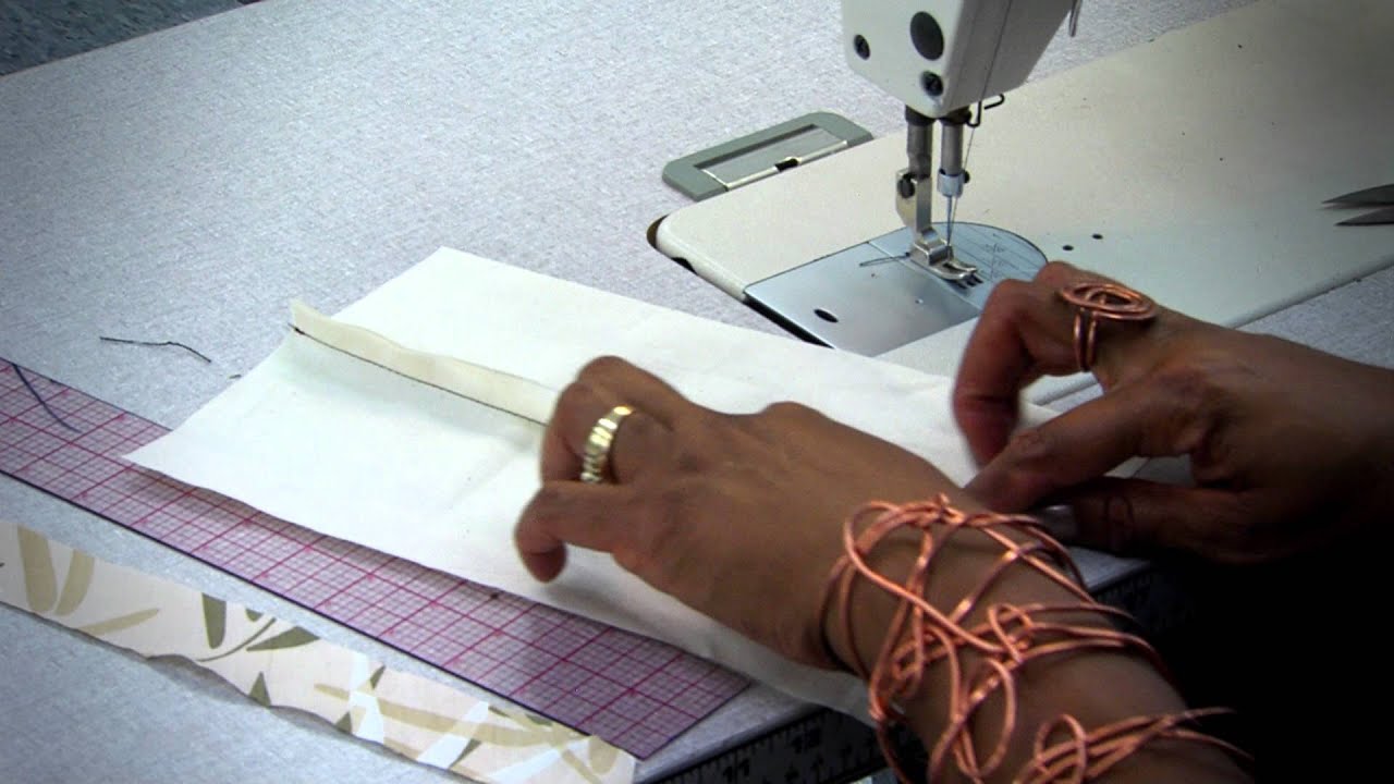 How to sew an Open Bound Seam Part 2 - YouTube