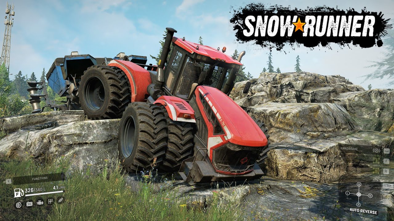 SnowRunner: Dual wheeled Tractor Kirovets (K-7M) OFFROAD - YouTube