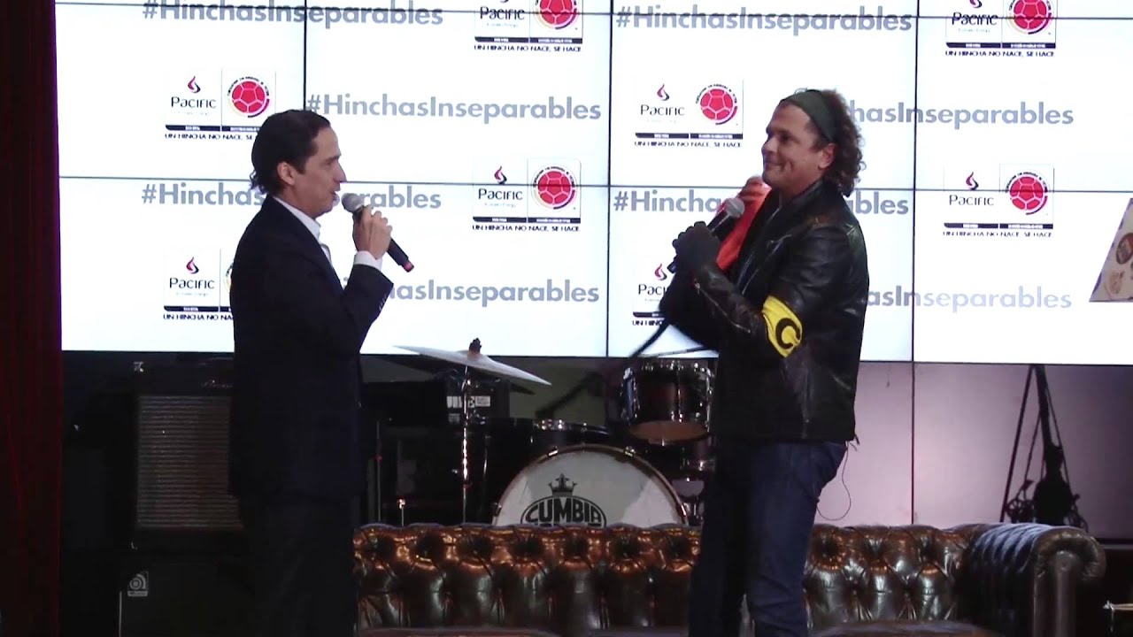 Carlos Vives nombrado capitán de honor de la Selección Colombia - YouTube