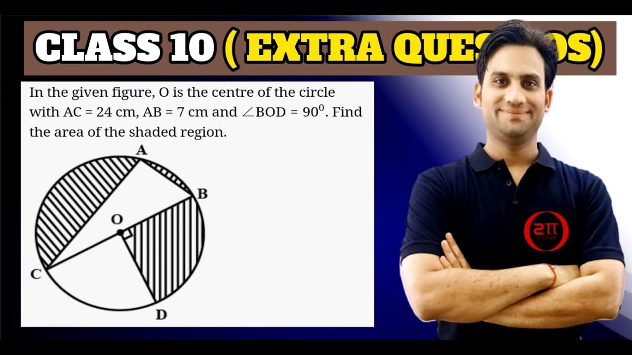 In the given figure, O is the centre of the circle with AC=24 cm, AB=7 ...