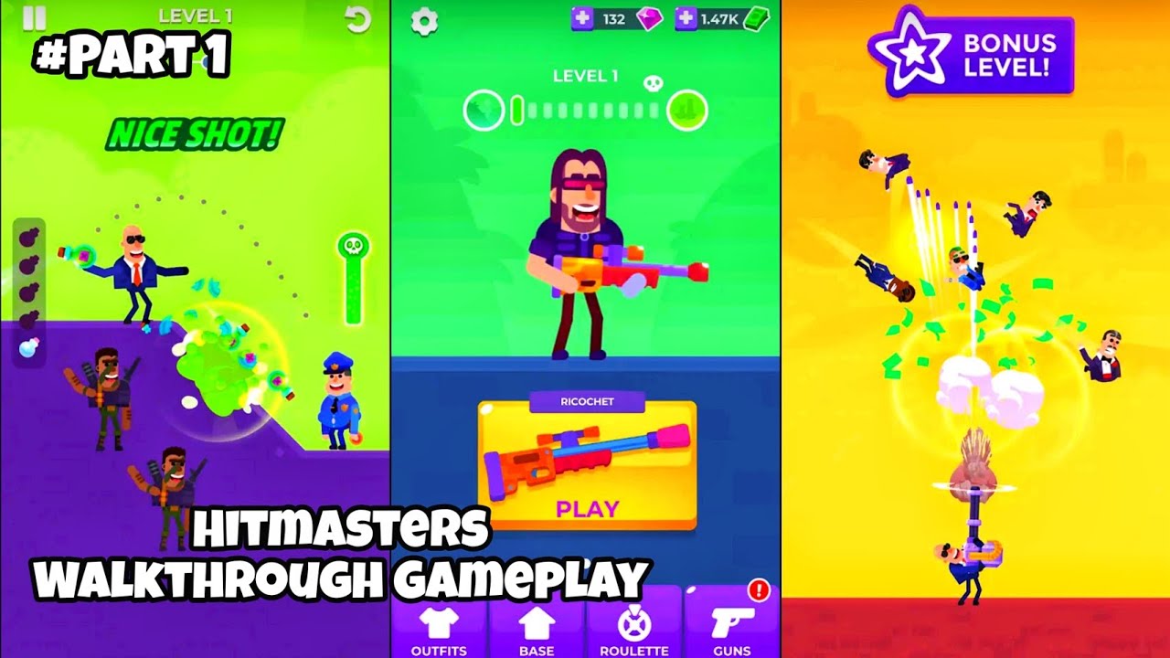 Hitmasters Gameplay Walkthrough Levels 1 to 10 | Puzzle Game | JGLiveYt ...