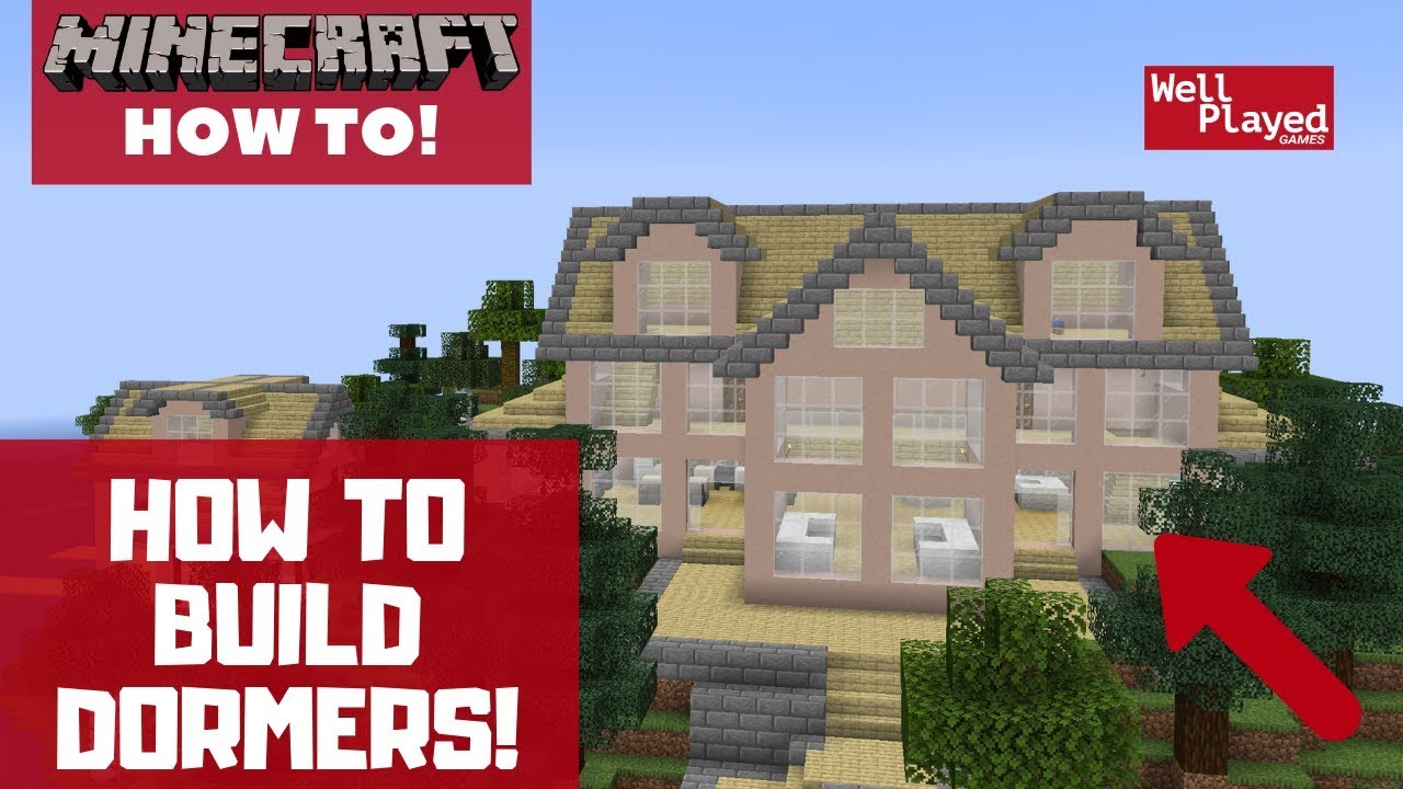 HOW TO BUILD DORMERS ON BUILDINGS | MINECRAFT TUTORIAL - YouTube