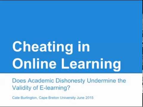 Cheating in Online Learning: the Problem and What to Do About it - YouTube
