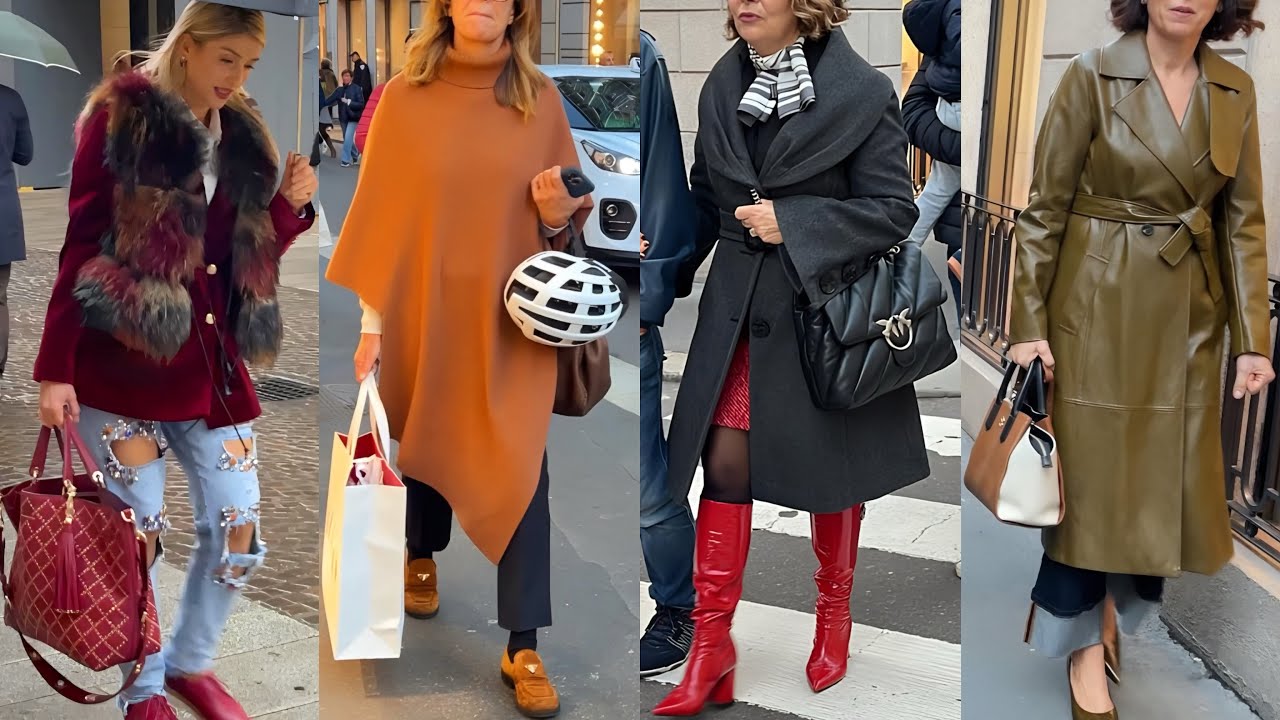 CHIC OUTFITS TRENDS NOVEMBER 2024 | MILAN FALL STREET STYLE | ITALIAN ...