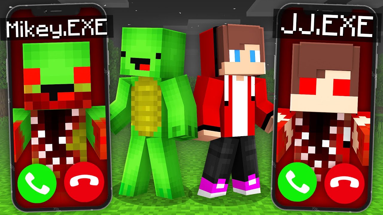 JJ and Mikey monsters called JJ and Mikey in Minecraft Maizen - YouTube