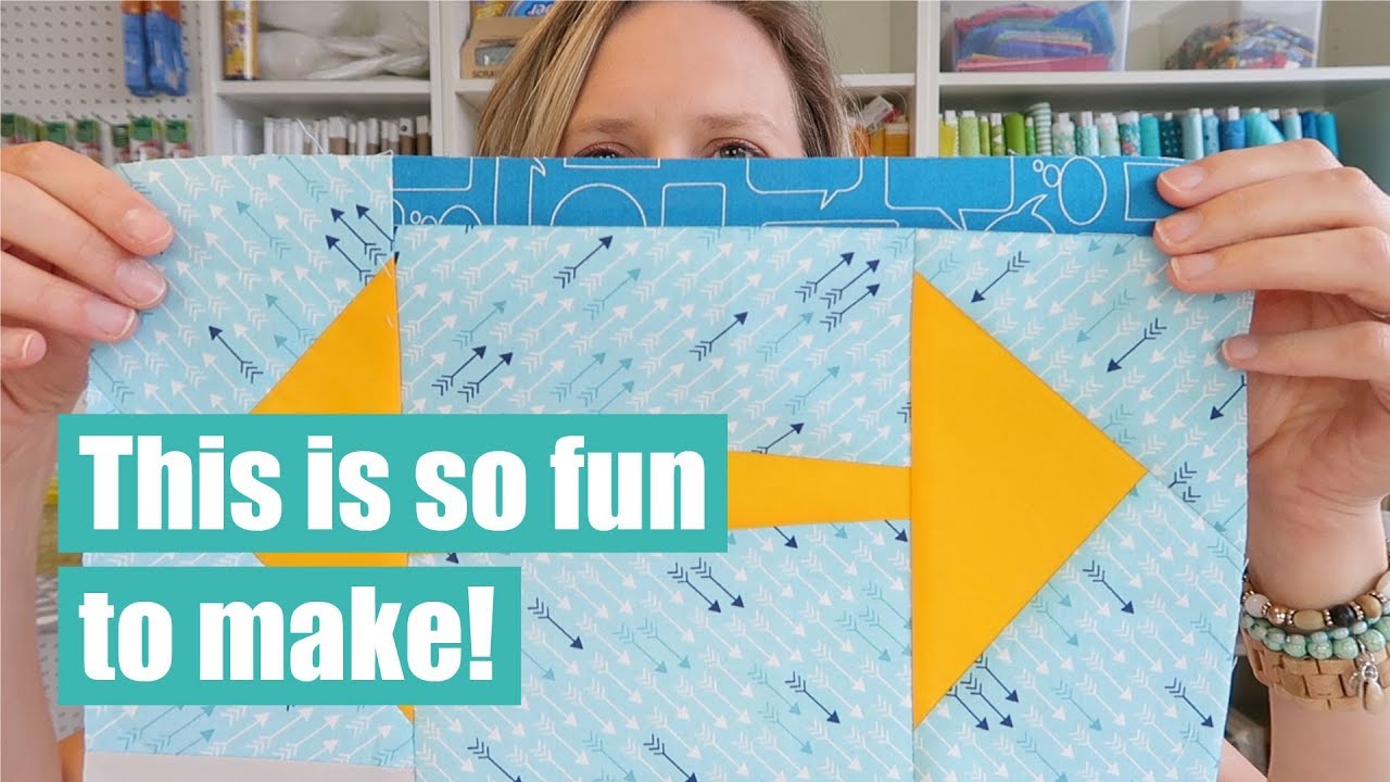 Making easy improv quilt blocks (Start before you're ready!) - YouTube