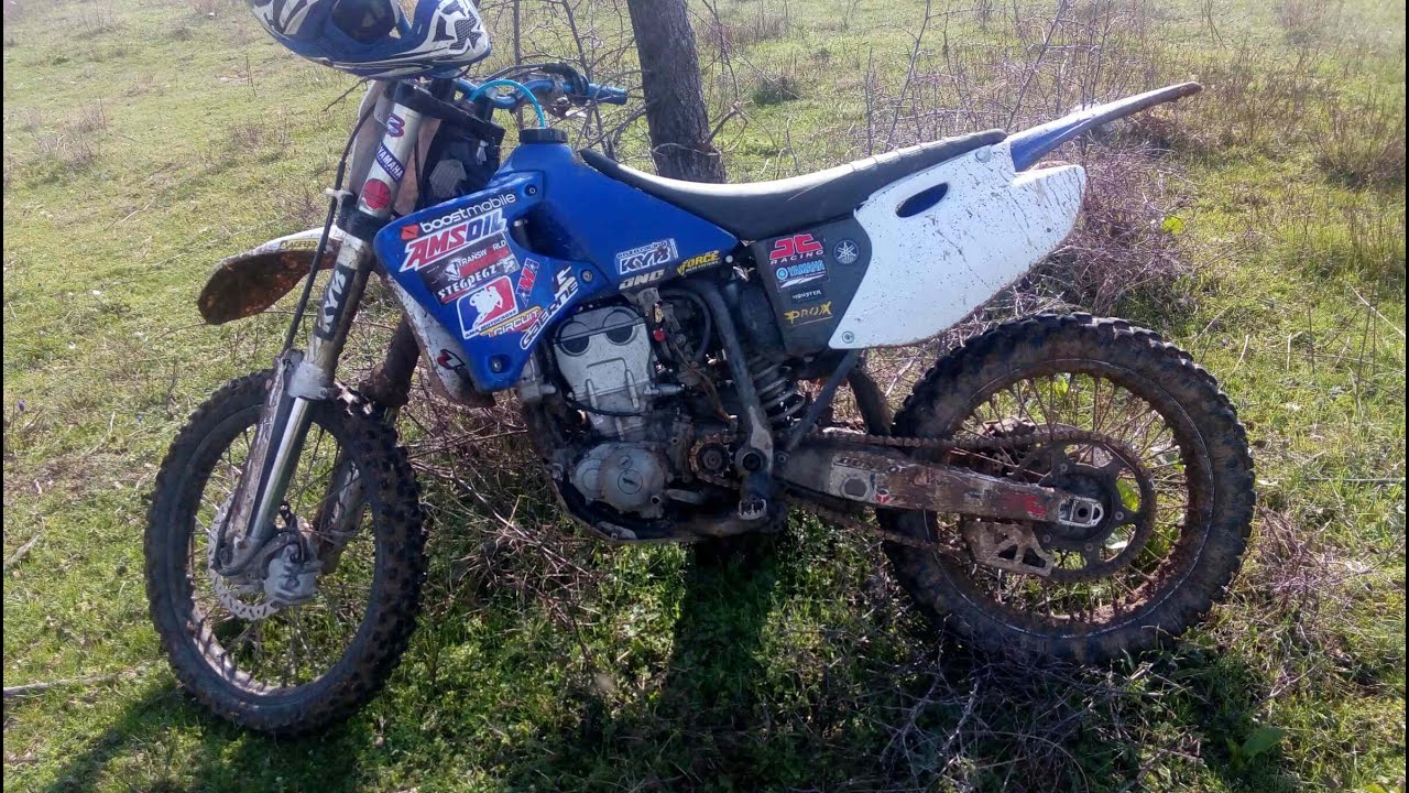 yamaha wr400 riding enduro - YouTube