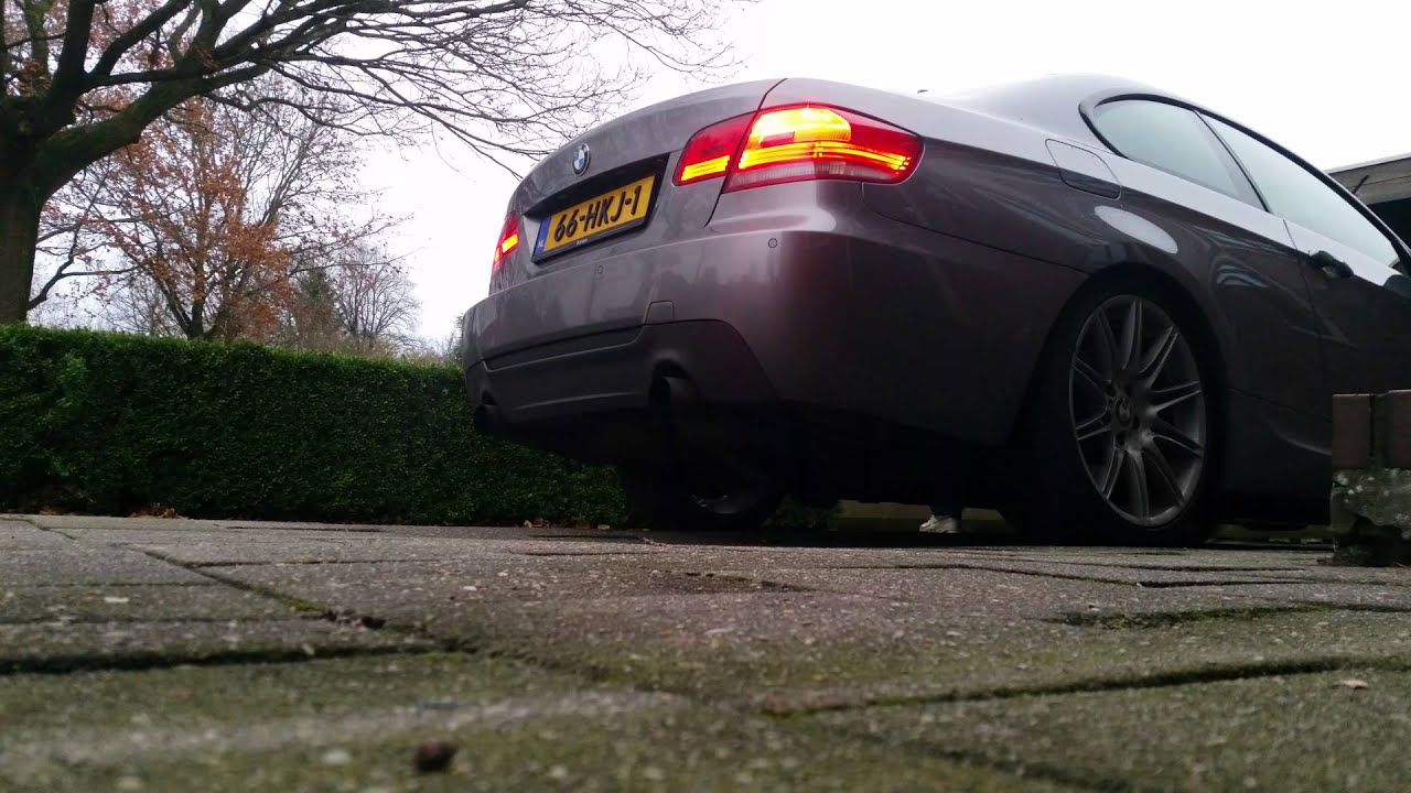 Bmw 335i e92 n54 DCT m-performance exhaust cold start. - YouTube