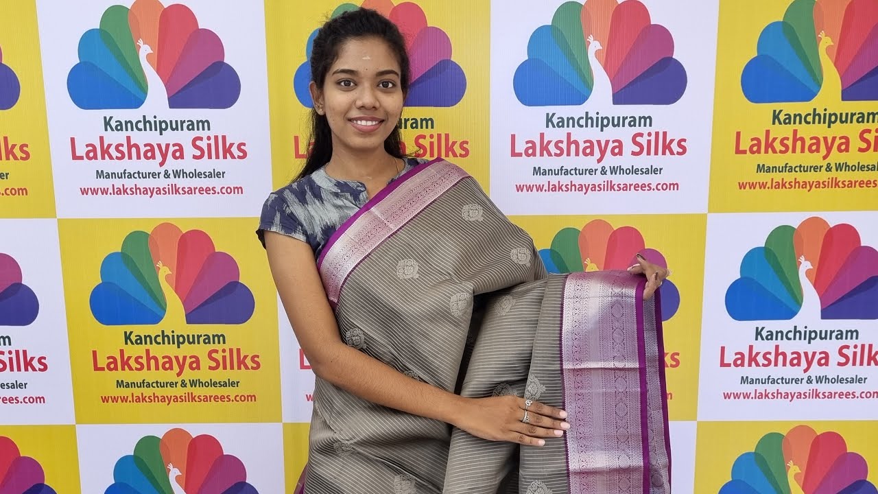 Pure Kanchipuram Traditional Fancy Silk Saree | Lakshaya Silk | - YouTube