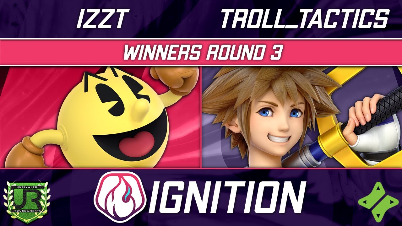 Izzt (Pac-Man) vs Troll_Tactics (Sora) - Ignition 300 WINNERS ROUND 3 ...
