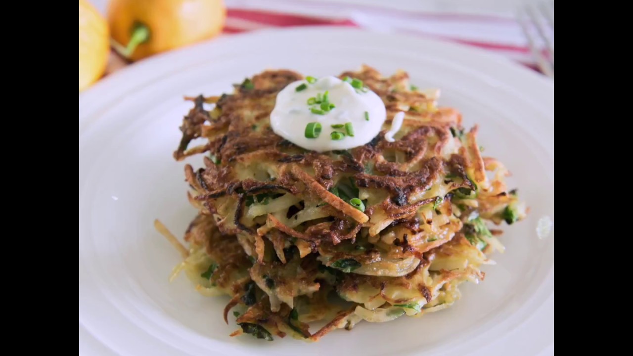 Potato Lace Pancakes with Lemon-Chive Crème Fraiche | CHEFS Catalog ...
