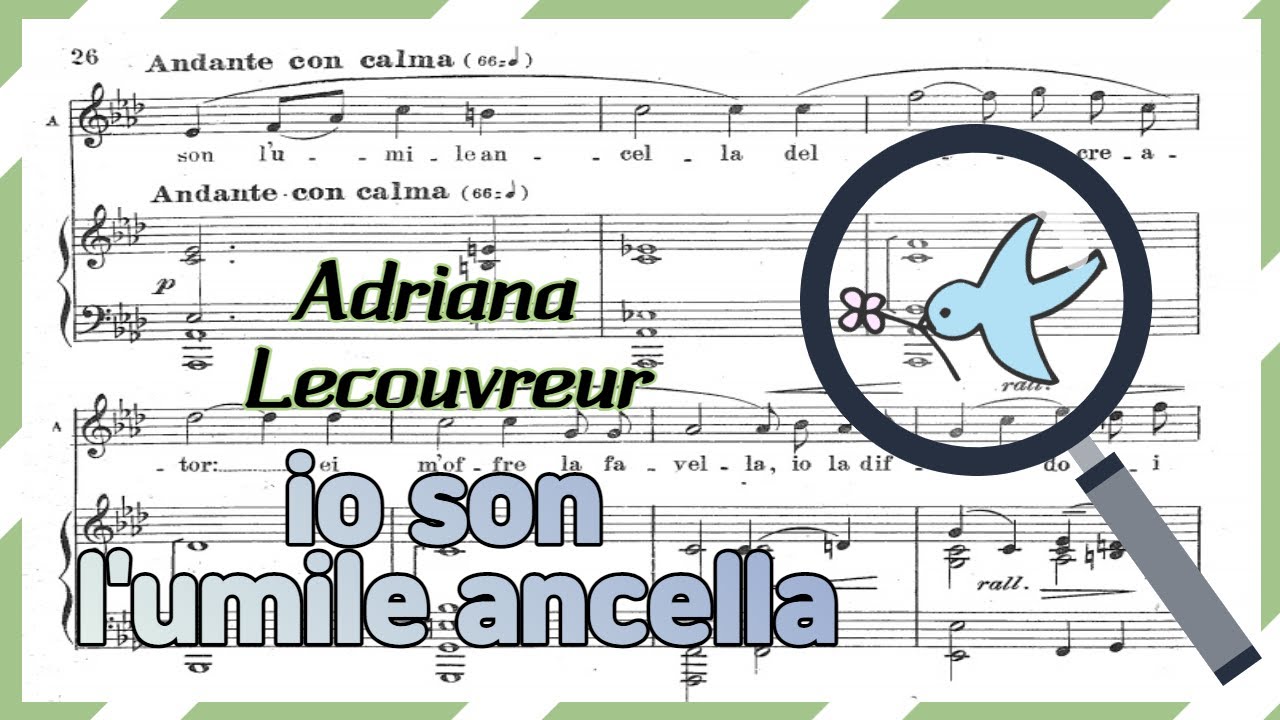 io son l'umile ancella 'Adriana Lecouvreur' Accompaniment 반주 - YouTube