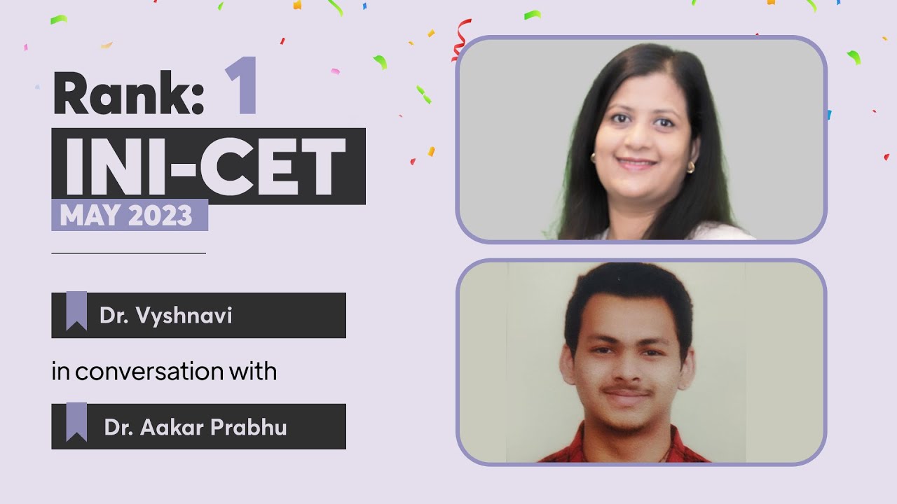 AIR-1, Dr. Aakar Prabhu, INI-CET May’23 scripts success with PrepLadder ...