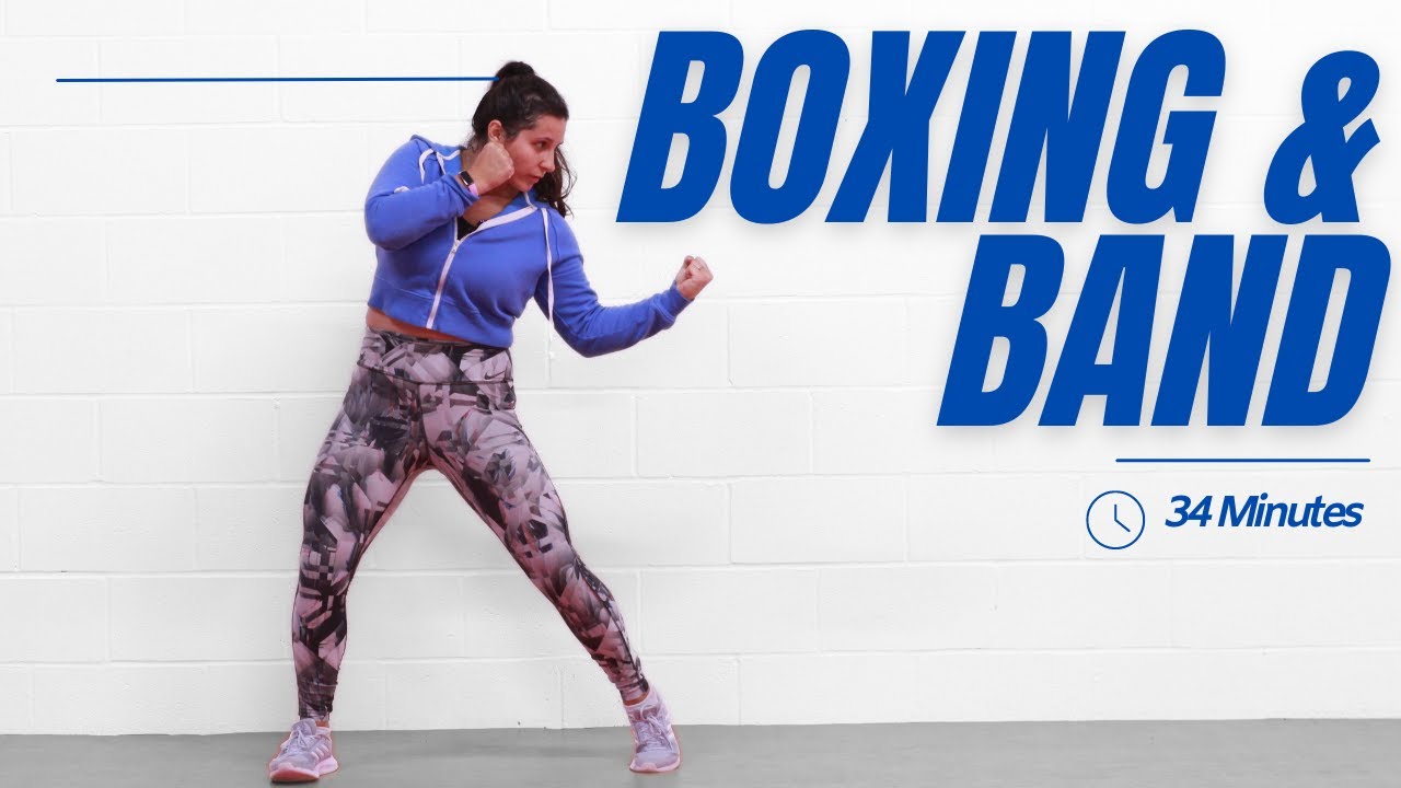Boxing Workout with Resistance Bands | Full Body | Strength & Cardio ...